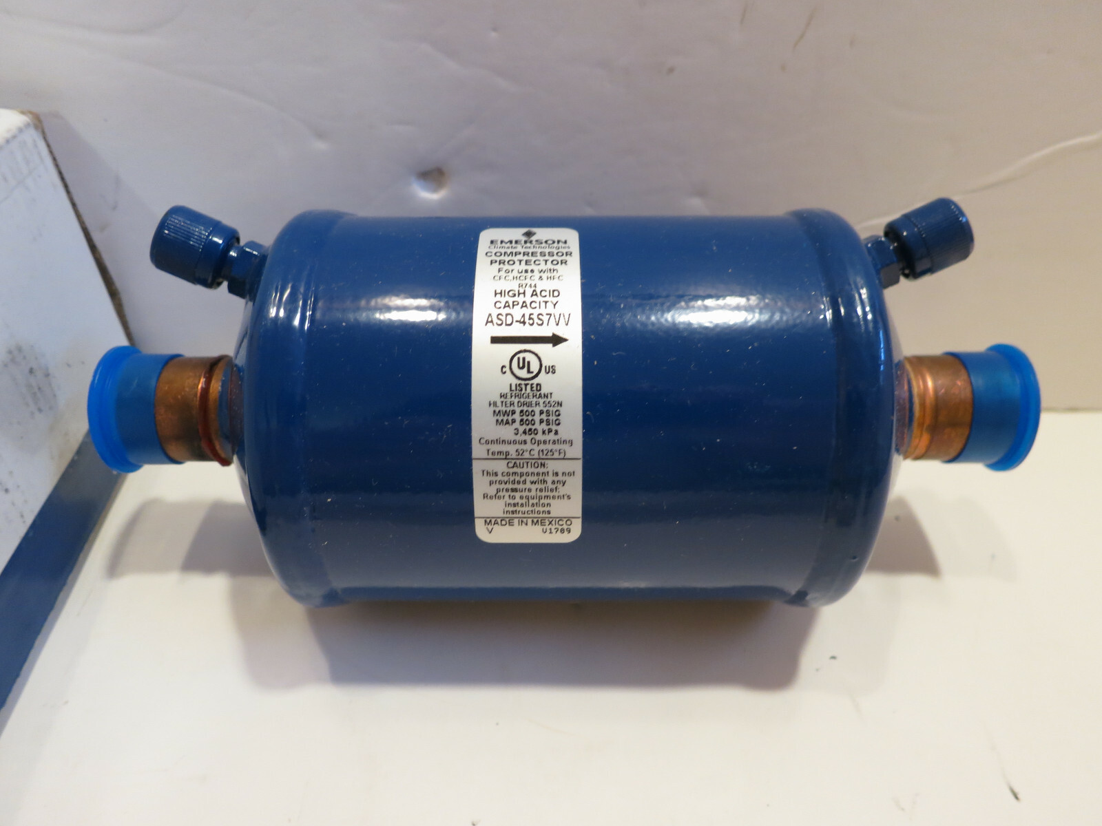 Emerson ASD 45 S 7-VV Suction Line Filter-Drier 7/8" ODF Solder NEW ...