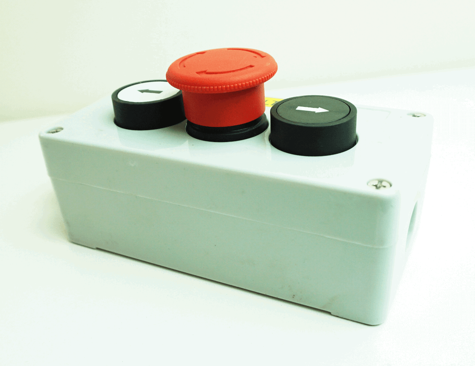 Push Button Station up/down arrows + stop button, hoist, roller shutter ...