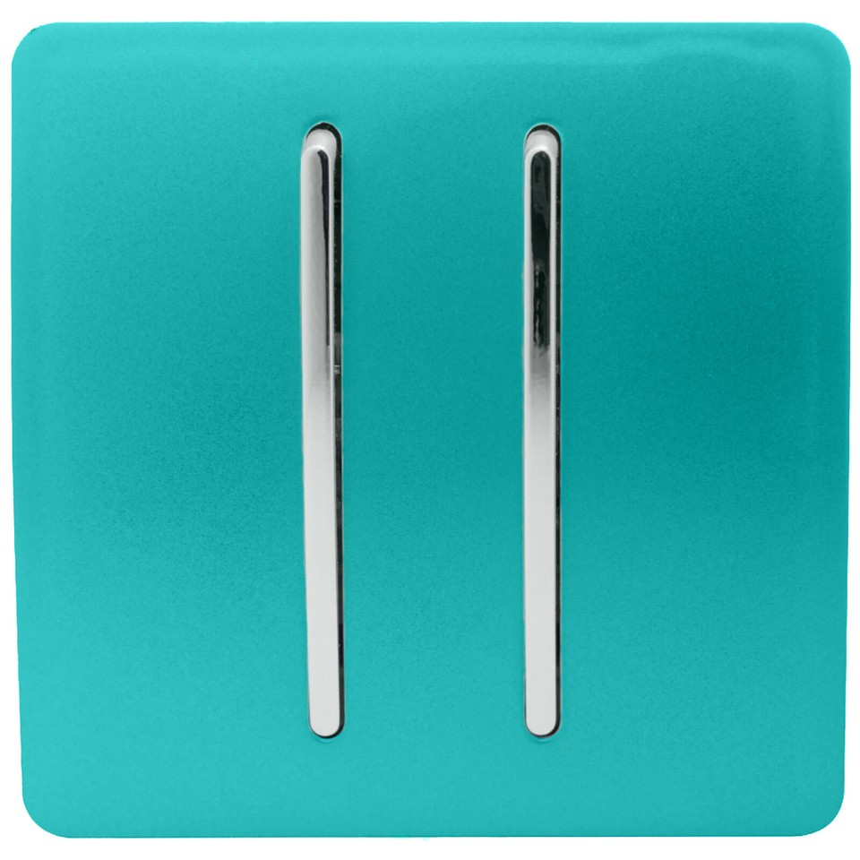 Trendi Switch Bright Teal Designer Lightswitches, Plug Sockets, Fused ...