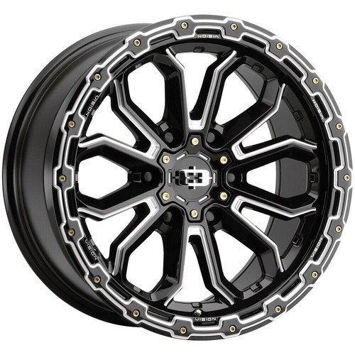 One 18x9 Vision 405 Korupt 6x5.5/6x139.7 -12 Black Milled Wheel Rim 106 ...