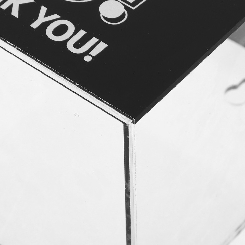 Acrylic Donation Box: Clear Money Collection Box 5.97x5.31x3.93in ...