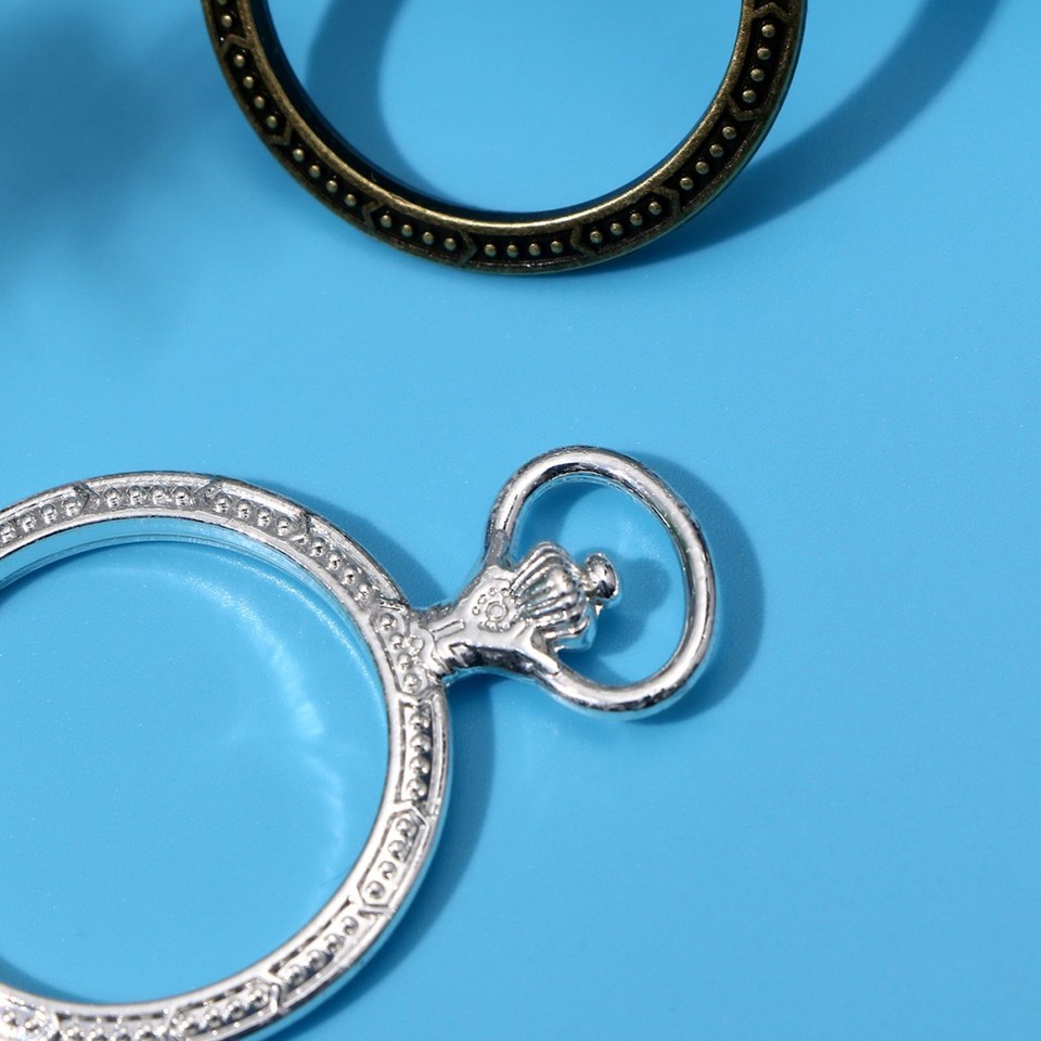 2 PCS Jewelry Making Supplies Circle Frames Pendants Charms for ...