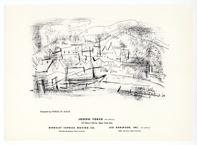 Samuel M. Adler original lithograph - printed in 1955 a | eBay