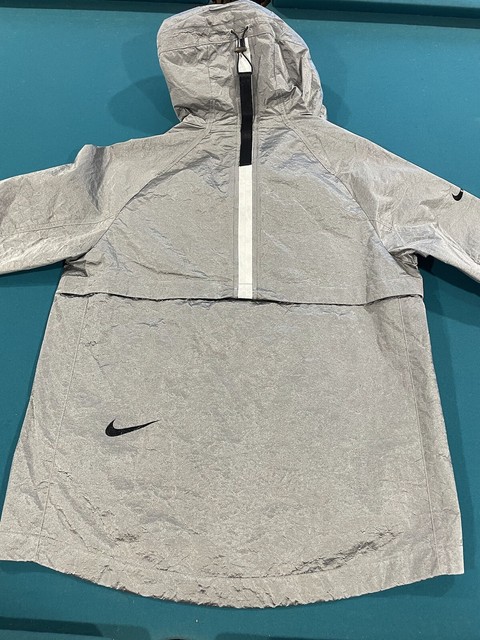Nike Sportswear Teck Pack Silver Woven Hooded Jacket Men Size XL Cu3758 ...