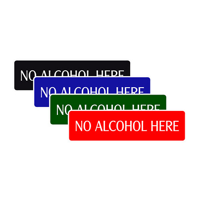 No Alcohol Here Bar Shop Wall Art Decor Novelty Street Aluminum Metal ...