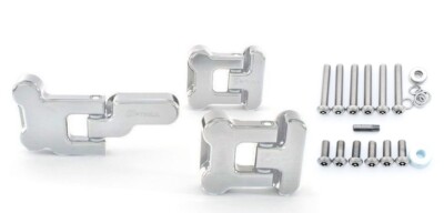 OPTIMILL silver Aluminium SECURITY rear door hinges Fit Land Rover ...
