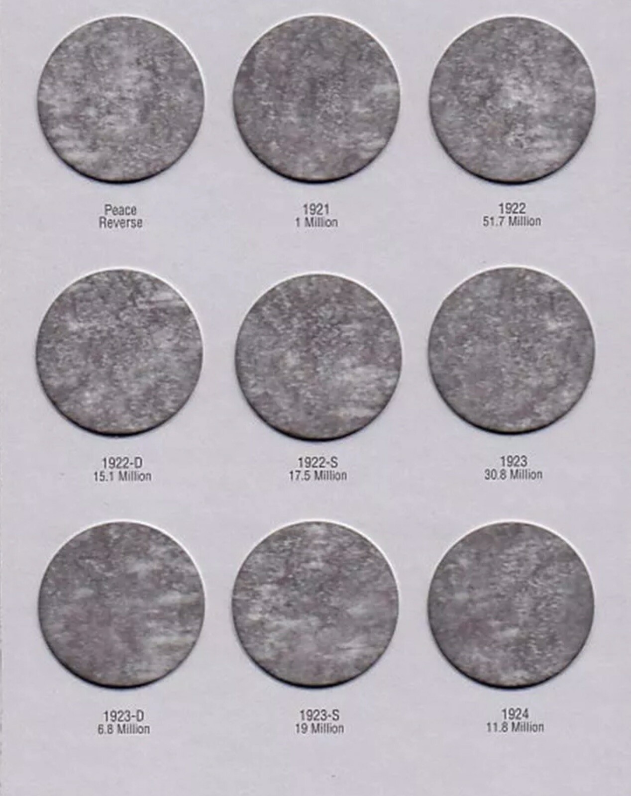 H.E. HARRIS Coin Folder Peace Type Dollar $1 1921 - 1935 Album 2709 | eBay