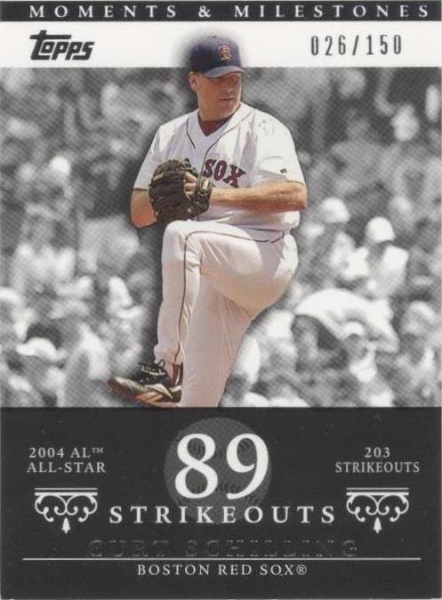 2007 Topps Moments & Milestones - Curt Schilling #92-89 2004 AL All ...