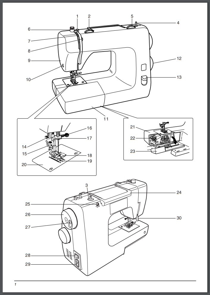 Toyota RS2000-2D sewing machine instruction | Grelly UK