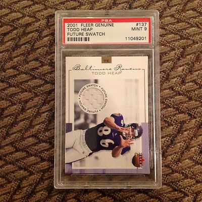 2001 Fleer Original RC Trikot Todd Heap 0882/1000 Ravens Arizona Staat ...