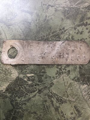 FORD 9 INCH 2.75 REAR END OPEN DIFFERENTIAL ID TAG | eBay