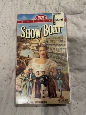 Show Boat Movie Musical 1951 Grayson Gardner Keel VHS 1992 New Sealed ...