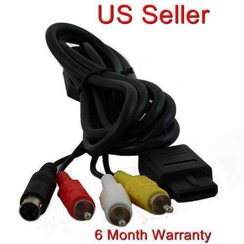 GameCube S-Video AV Cable Nintendo Game Cube, N64, SNES NEW | eBay