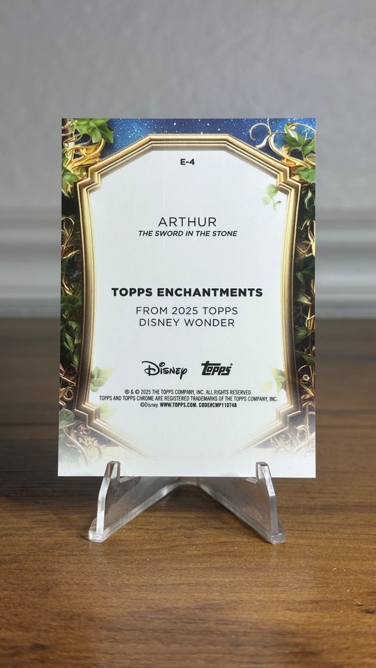 2025 Topps Disney Wonder #E-4 Arthur CHROME Enchantments SP | eBay