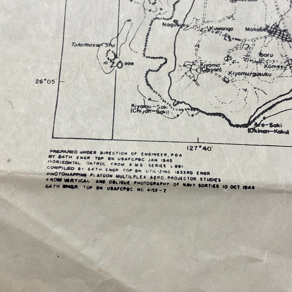 LARGE!! WWII 1945 Operation Iceberg Battle of Okinawa Air and Navy ...