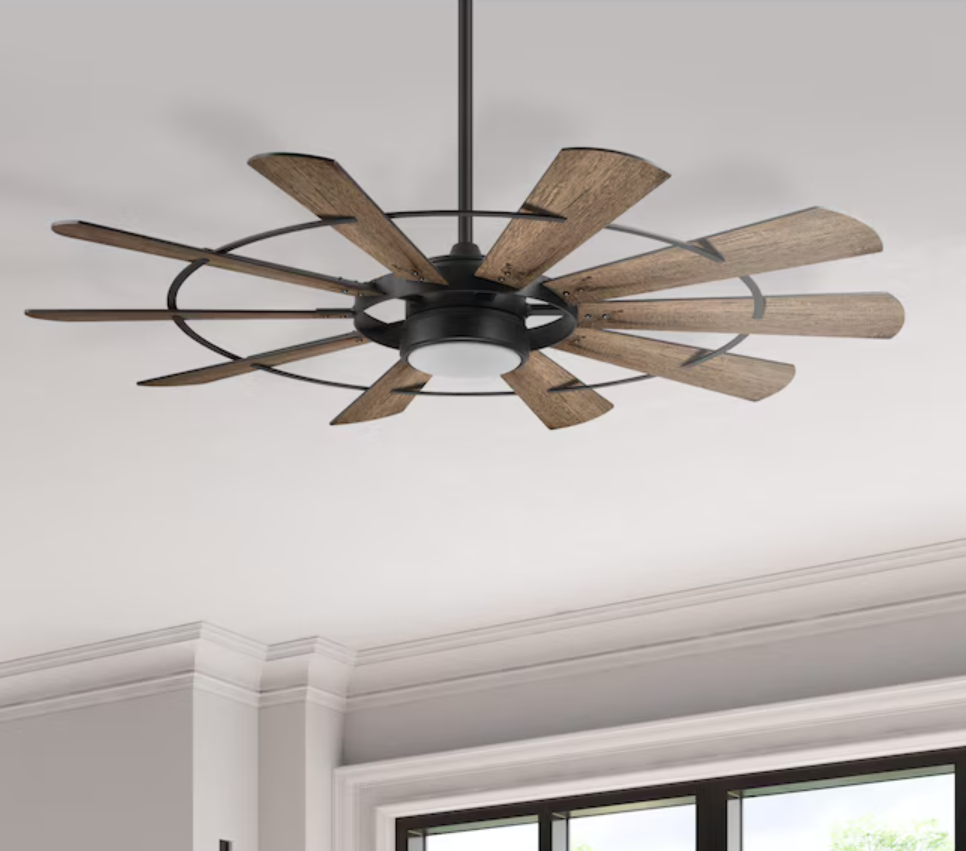 Windmill Ceiling Fan Style 60" Outdoor Rustic Windmill Ceiling Fan