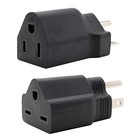 Portable 110-120V to 220-240V Plug Adapter Black Plug Adapter Power | eBay