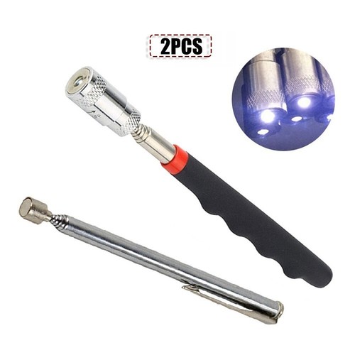 Durable Telescoping Magnet Retrieval Tool with LED Light Efficient and ...