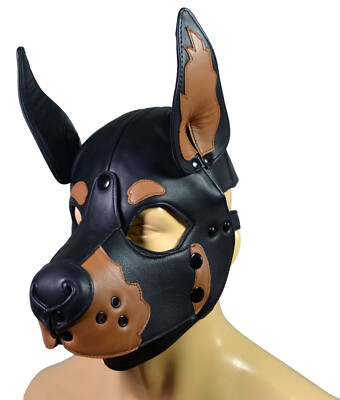 Puppy Hood Custom Animal Head Mask Novelty Costume Dog Hood Doberman | eBay