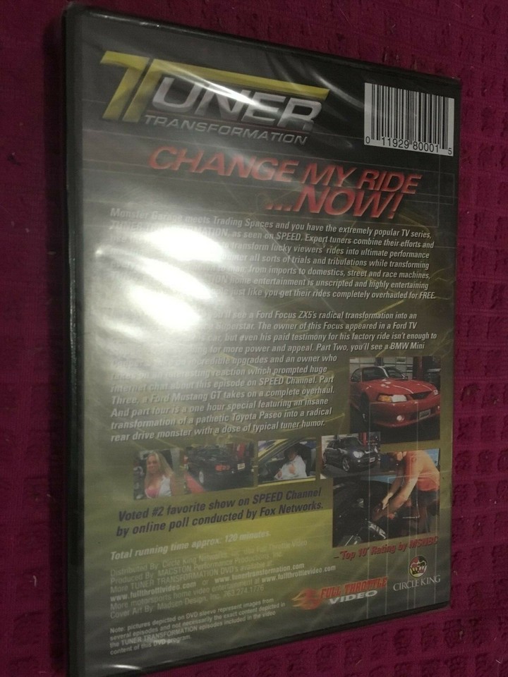 Tuner Transformation - Change My Ride...Now! (DVD, 2007) *NEW* *Fast ...