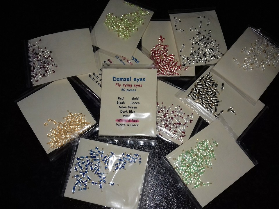 Damsel eyes - fly tying eyes (50pair-50pieces) | eBay