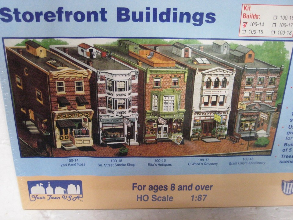 HO IHC STOREFRONT BUILDING KITS, 4 BLDGS SELECT ONE OR ALL 100-14, 15 ...