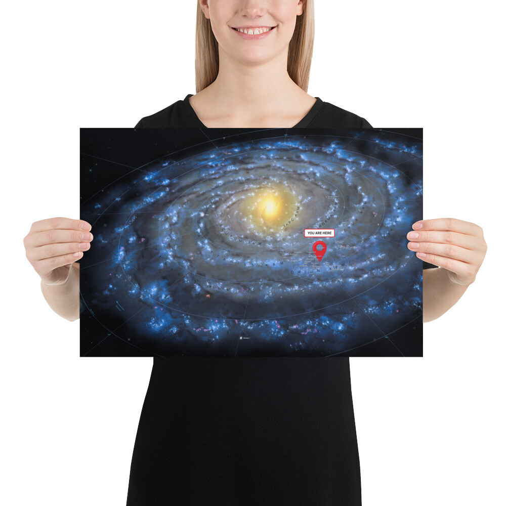 Detailed Milky Way Galaxy Map