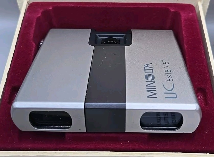 Minolta UC Compact Binoculars 8x18 With Original Box, Stand, Paperwork ...