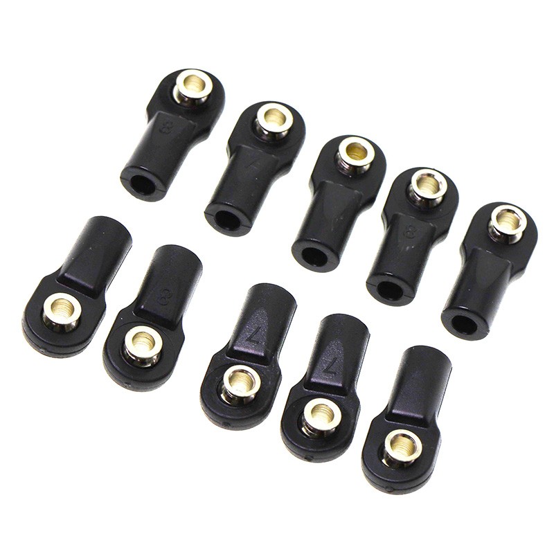 10Pcs Plastic Rod End Link Linkage Balls Joint Head for 1/10 RC Car7768 ...