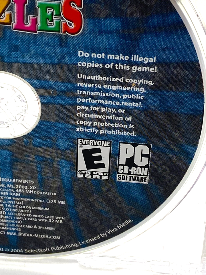 2004 "XP CHAMPIONSHIP 1200 PUZZLES" PC/CD-ROM WINDOW SOFTWARE-EVERONE ...