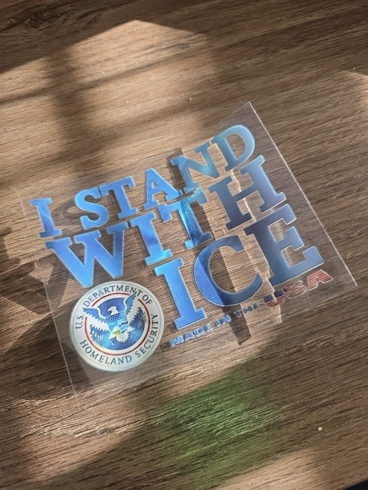 I Stand With ICE Decal | Imigration & Customs Enforcement Sticker | eBay