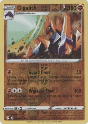1x (EX) Gigalith - 088/203 - Rare - Reverse Holo SWSH Evolving Skies ...