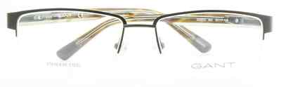 GANT GA3072 Black 002 Semi Rimless Metal Eyeglasses Optical Frame 55-17 ...