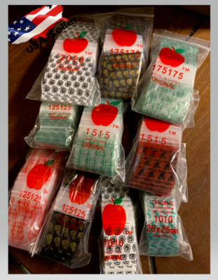 Apple Baggie 2000 Assorted Designs and Sizes (20 Packs of 100 ...