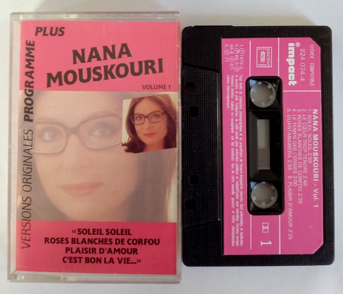 Nana Mouskouri "Versions Originales" "Volune 1" K7 audio TBE | eBay
