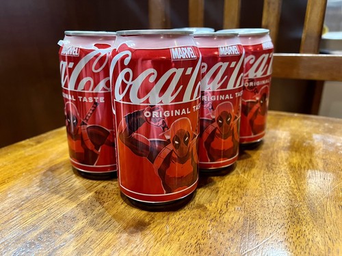 HURRY! Coca Cola Marvel Deadpool 6 Pack 12 oz Cans Limited Edition ...