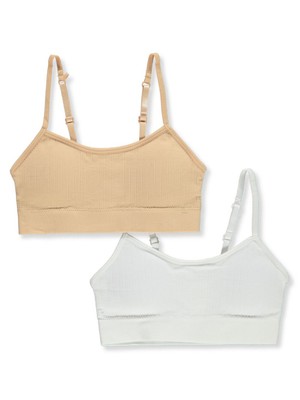 Rene Rofe Girls' 2-Pack Ribbed Bras | eBay