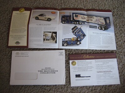 Matchbox Collectibles, Brochure/Mail Order Flyer,1998, LIMITED EDITIONS ...