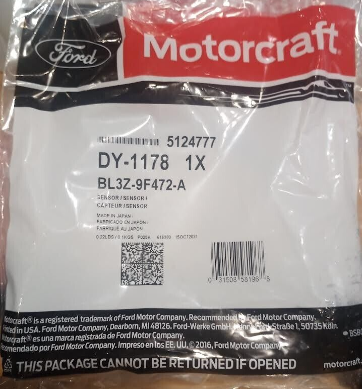 Oxygen Sensor Motorcraft DY-1178 for sale online | eBay