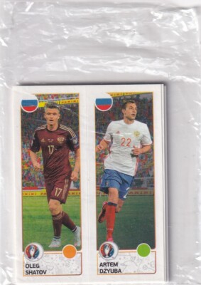 Panini FIFA EM Euro 2016 Autocollant N° 160 Oleg Shatov - Artem Dzyuba ...