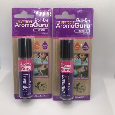 Aroma Guru Roll-On Lavender Aromatherapy 100% Pure Natural Essential ...