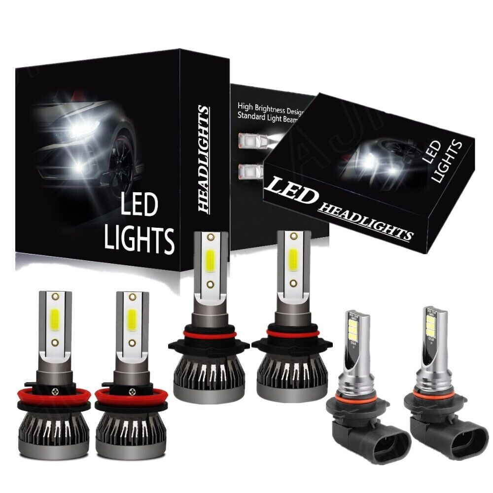 6pcs For Ram 5500 13-18 LED Headlights Bulbs Headlamps Fog Light 8000k ...
