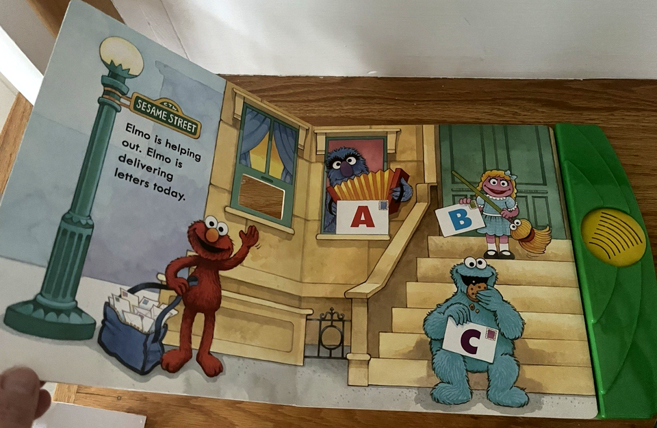 3 Elmo Books Lift & Look What's the Name of that Song & Elmo's ABC Play ...