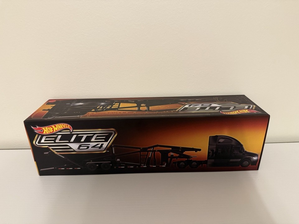 Hot Wheels Elite 64 Freightliner Cascadia Transporter Truck Trailer1/64 ...