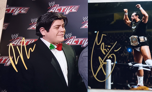 Alberto Del Rio & Ricardo Rodriguez GOLD Signed Autographed Photos WWE ...