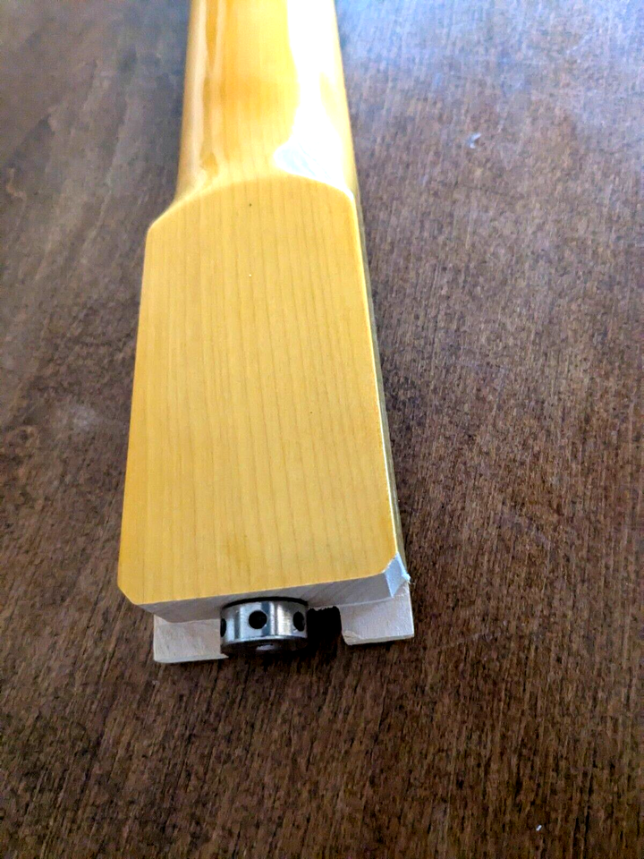 22 FRET 4x2 offset headstock spokewheel maple guitar neck replacement ...