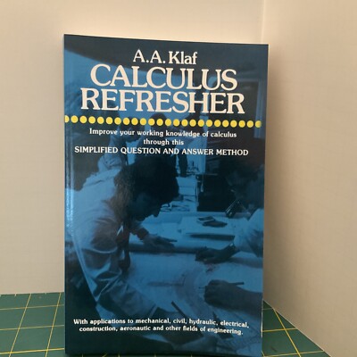 Calculus Refresher (Dover Books on Mathematics) - Paperback By A. A ...