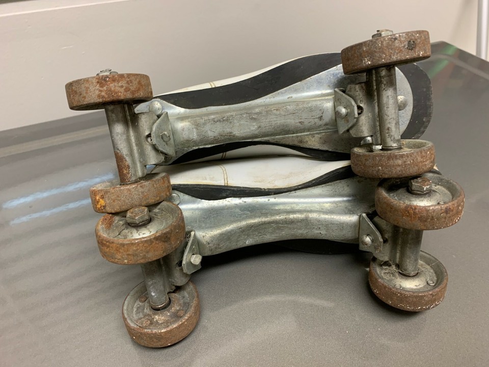 Vintage Roller Skates OFFICIAL ROLLER DERBY Steel Wheel Retro Decor ...