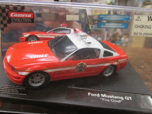 Carrera Evolution - 27177 - Ford Mustang GT Fire Chief 1/32 Slot Car w ...