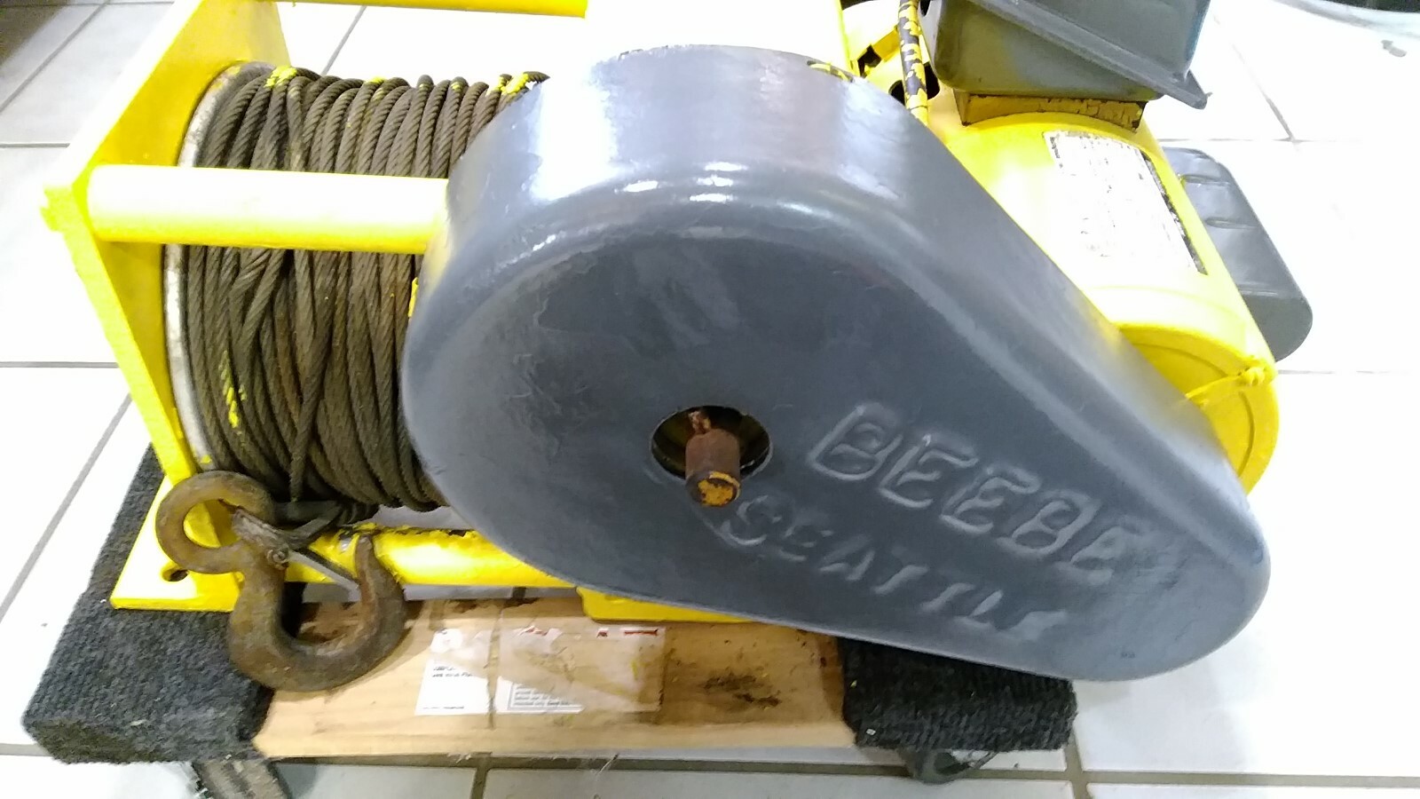 Beebe Bros 3000 LBS 2 HP Pull Winch Hoist Relays Pendant #12 AWG, 100 ...